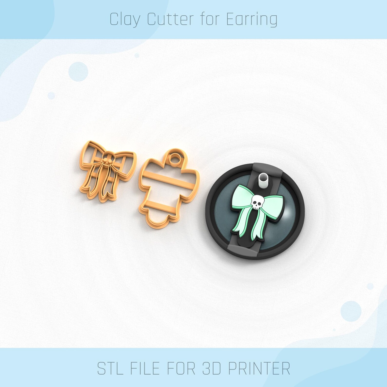 Skull Ribbon Stanley Topper, 30oz 40oz Sizes, 2 Cutter Versions, STL ...