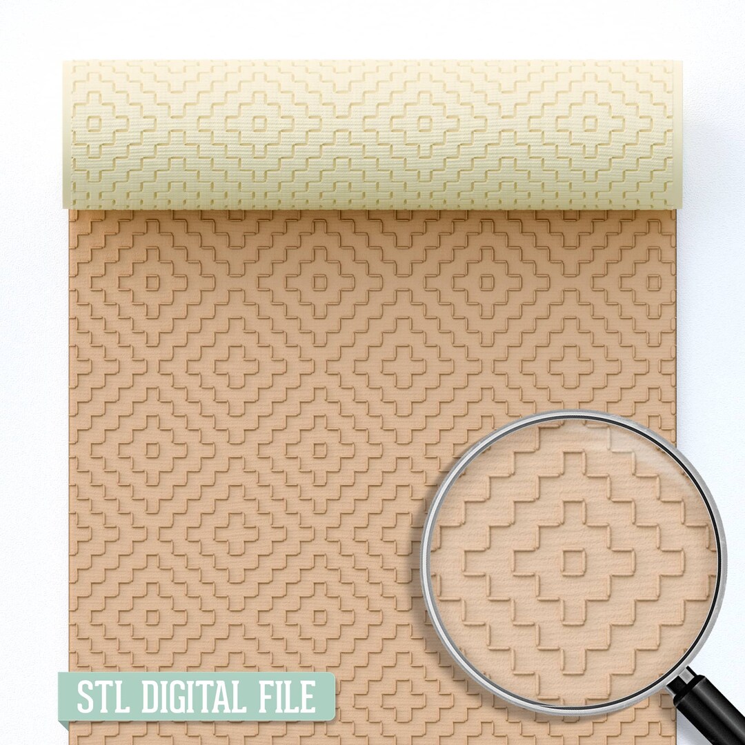 Fabric Texture H Texture Roller, Pottery Roller, Texture Rolling Pin ...