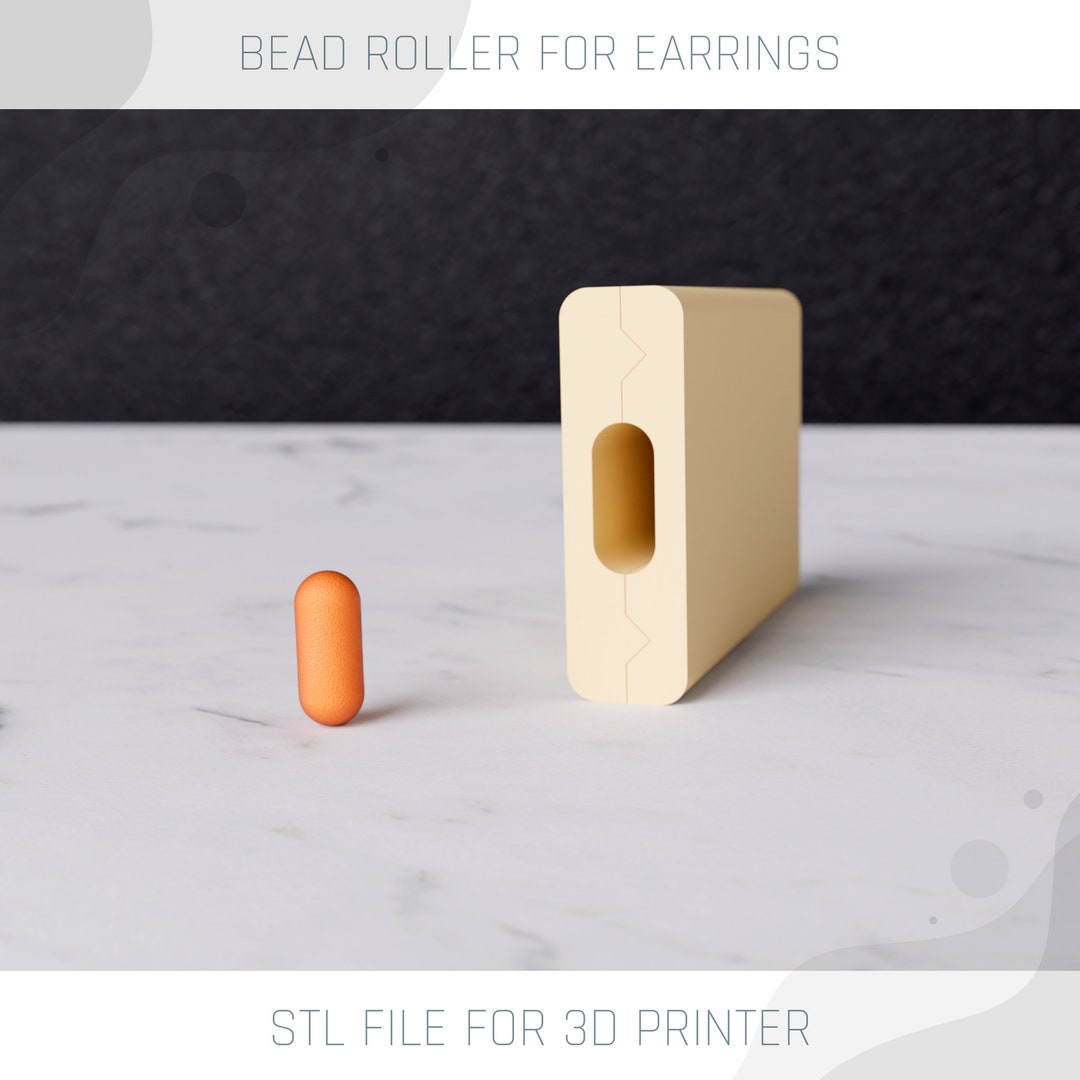 Pill Bead Roller, Custom Bead Roller, Bead Making Tool, 4 Sizes, 3D ...