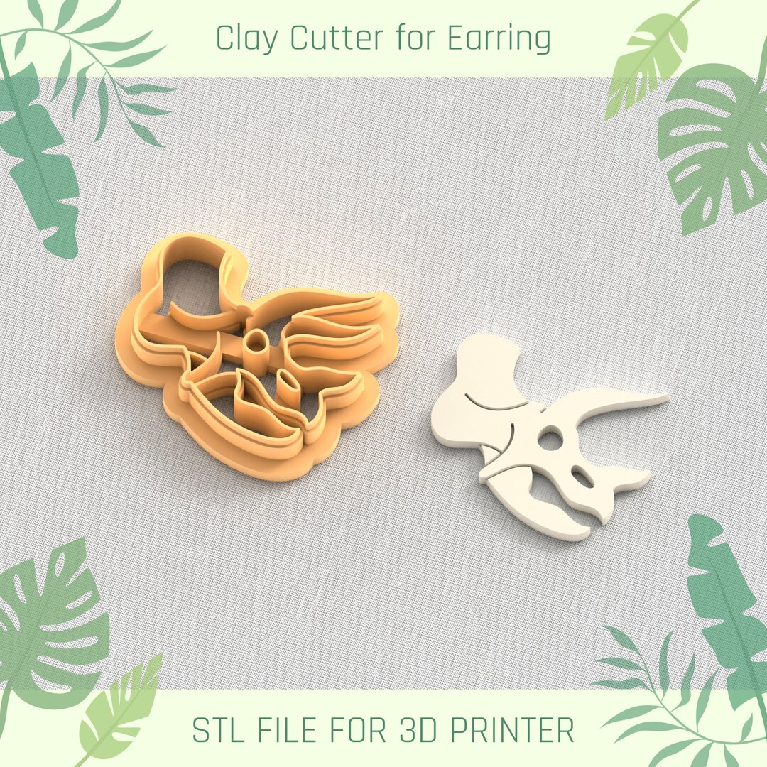 Scull Triceratops Dinosaur Clay Cutter, Dino Clay Cutter, 5 Sizes, STL ...