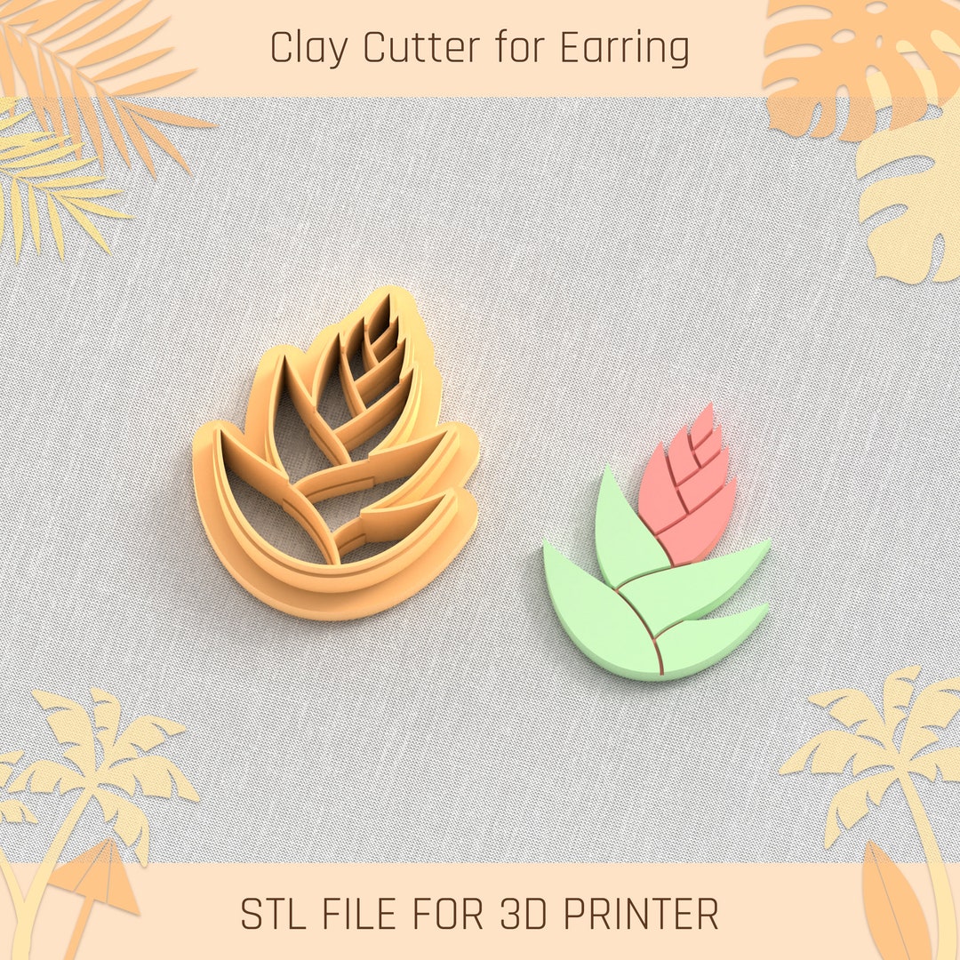Dendrobium Orchid Clay Cutter, Summer Clay Cutters, 5 Sizes, STL ...