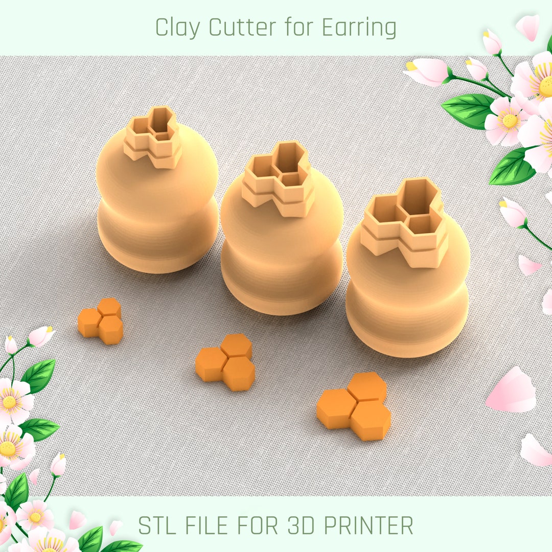 Honeycombs Mini Clay Cutter 3 Sizes | Polymer Clay Cutters | Micro ...