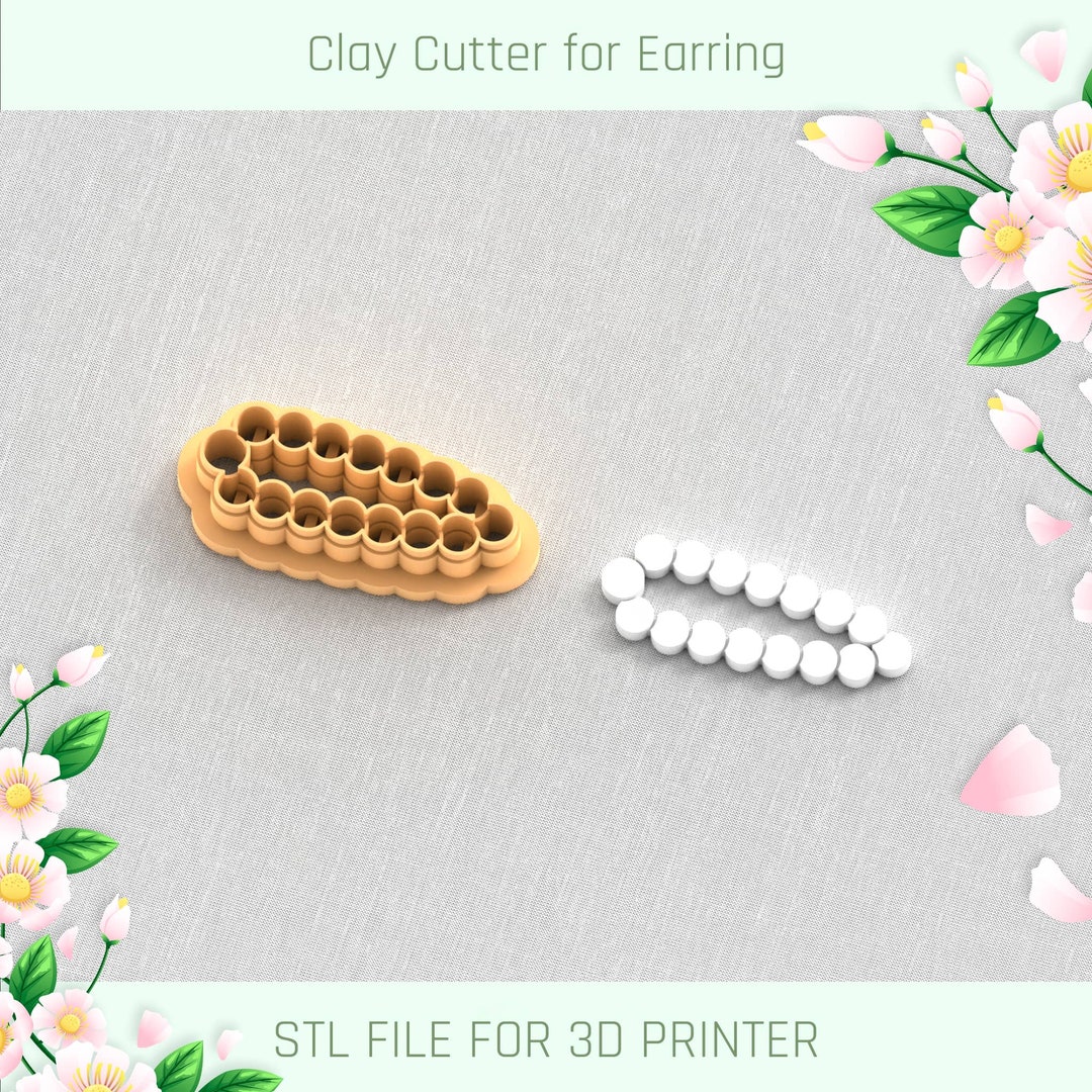 Pearl Barrette Clay Cutter: Hair Accessories, 5 Sizes (STL Digital) - Etsy