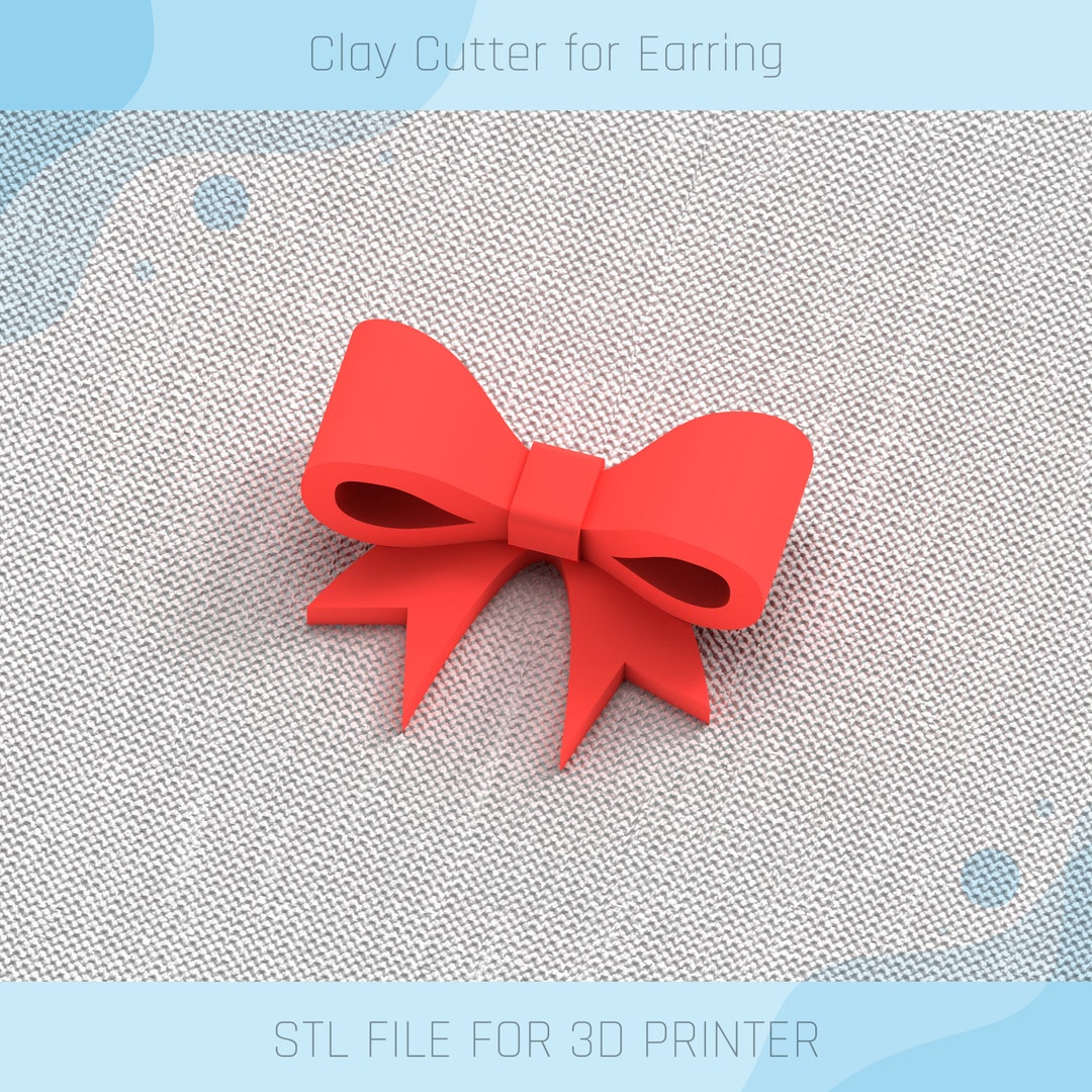 Ribbon Builder J Clay Cutter, Ribbon Clay Tool, 5 Sizes, STL Earring ...