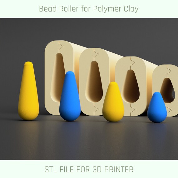 Polymer Clay Teardrop Shape Bead Roller 30-25-20-15mm Custom - Etsy