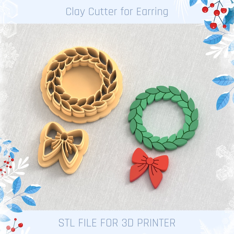 Wreath Christmas Stl - Etsy