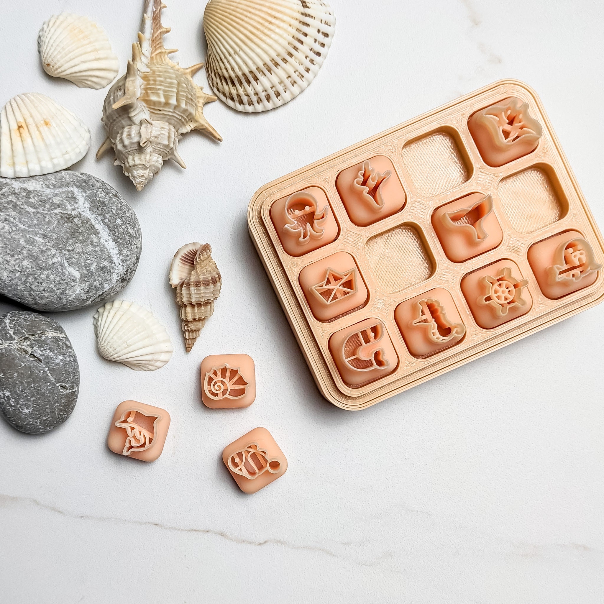 MINI Ocean Clay Cutters | Stud Size Clay Cutter | Ocean Stud Clay ...