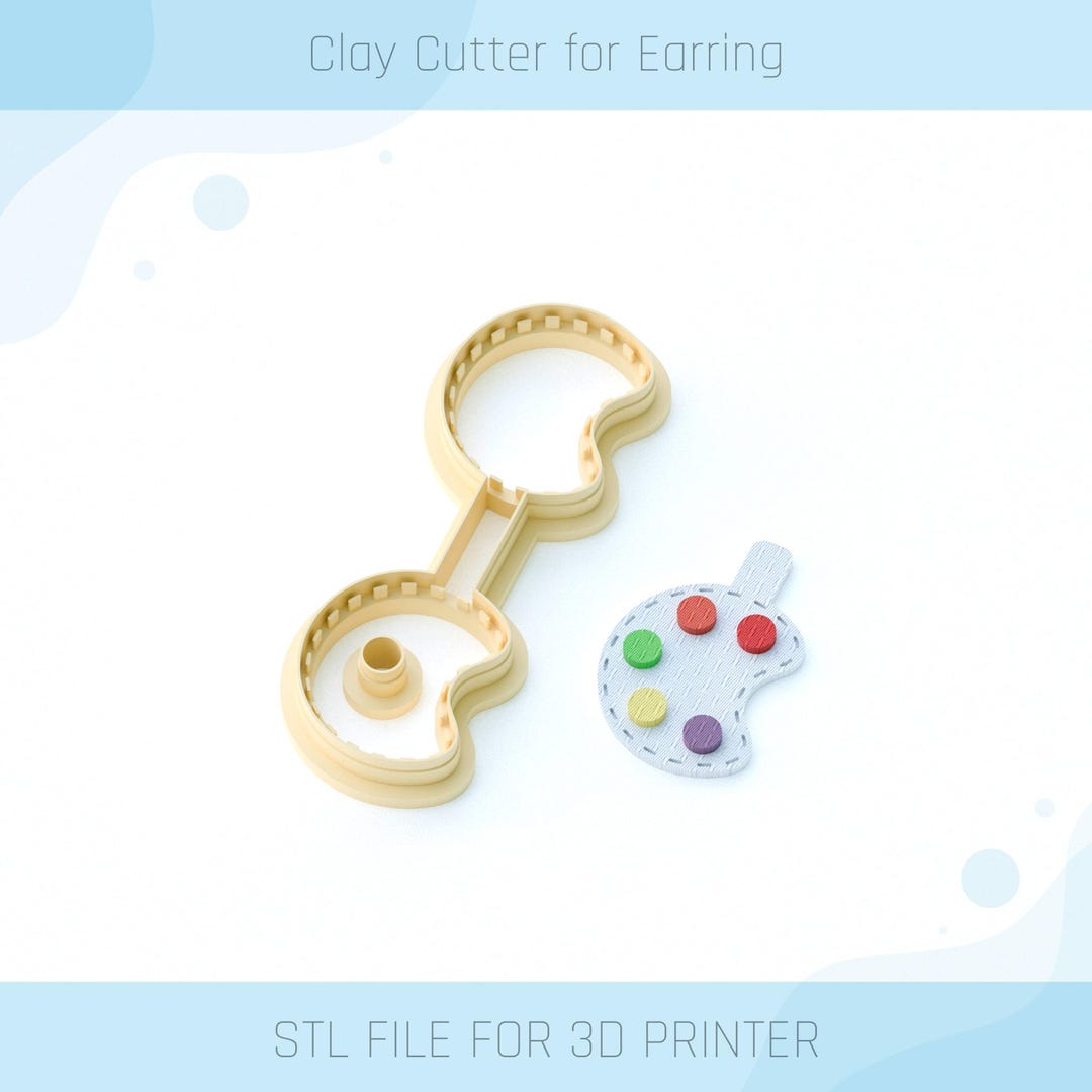 Palette Leather Keychain Cutter, Stitch Keychain Cutters, 3 Sizes, STL ...