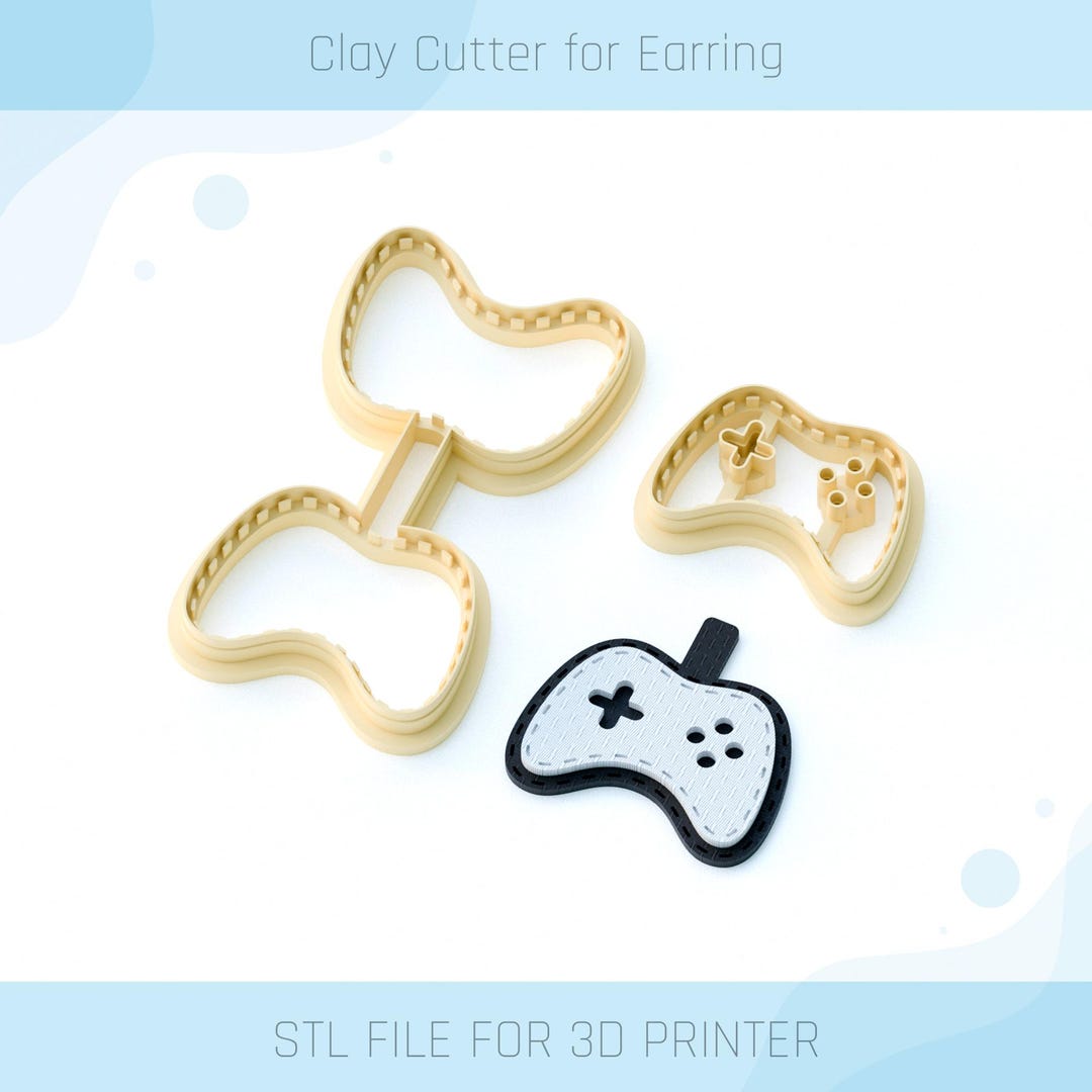 Gamepad Keychain Clay Cutter, Stitch Keychain Cutters, 3 Sizes, STL ...
