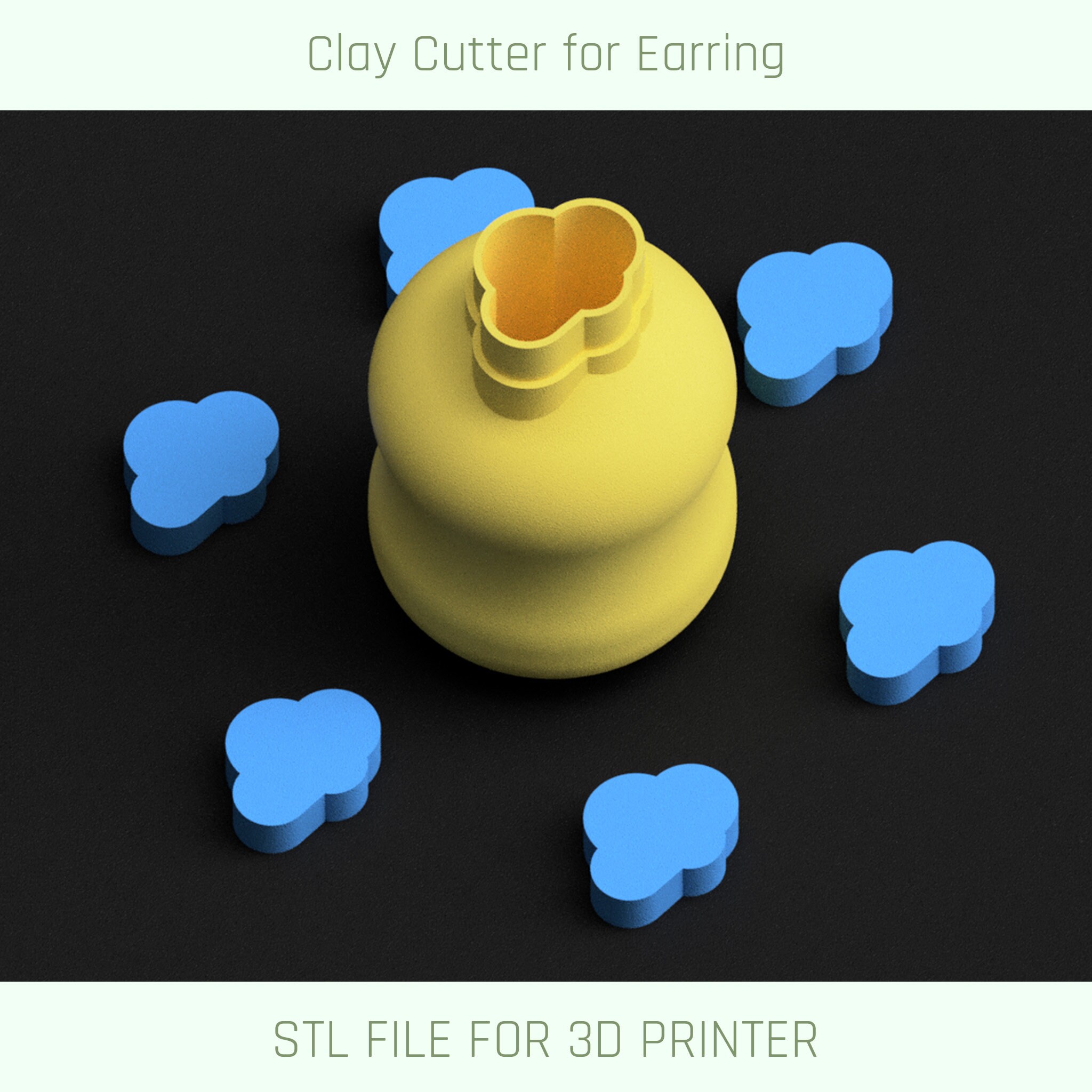 Cloud Micro Clay Cutter Mini Clay Tools 3D Printer File - Etsy
