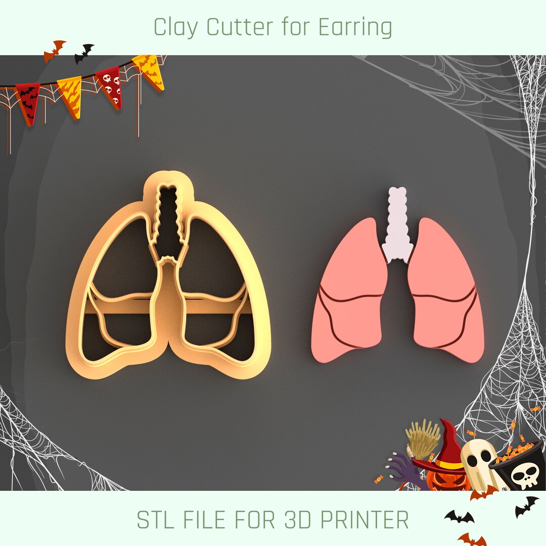 Lungs Clay Cutter Medicine Body Clay Cutter Biology Organ - Etsy