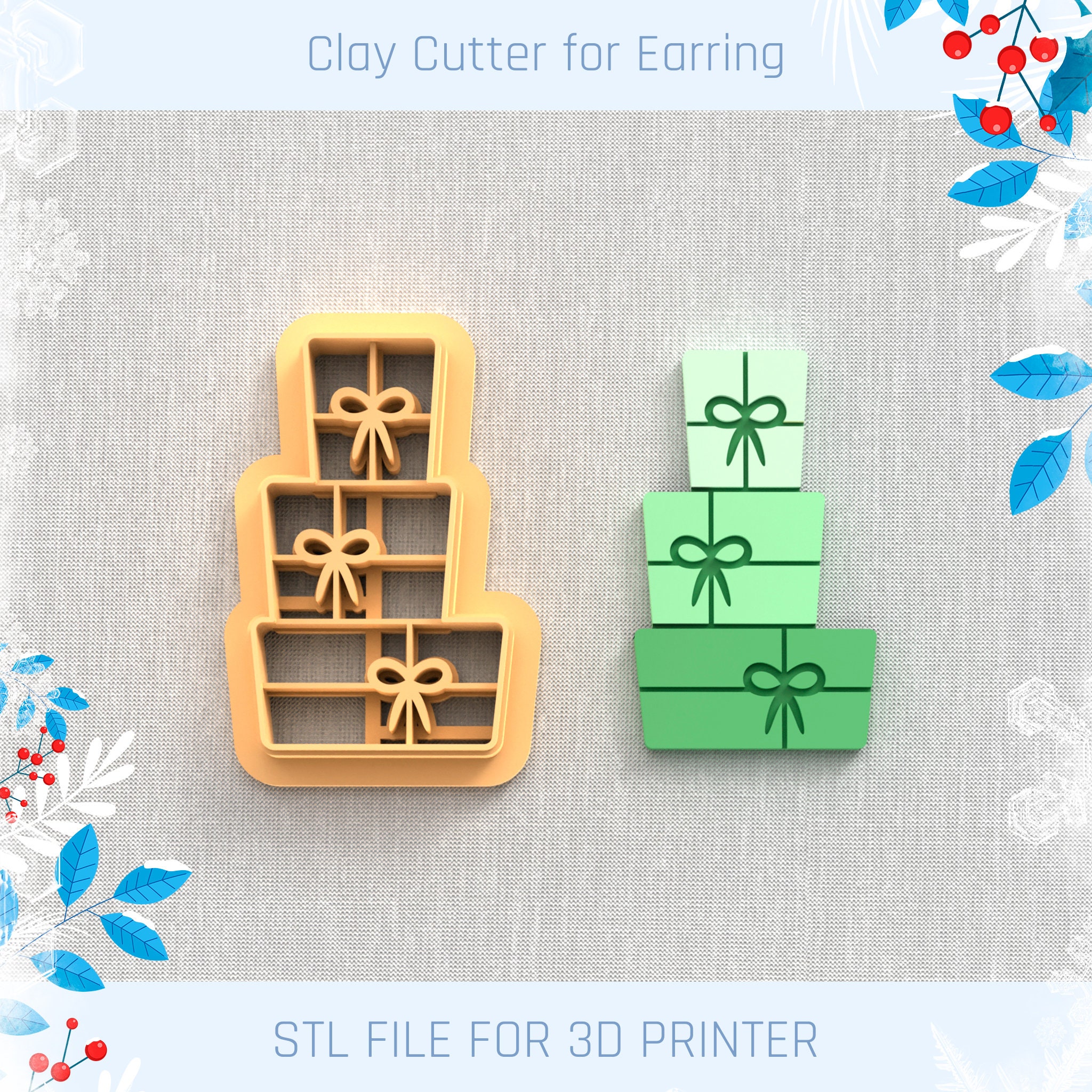 Christmas Gifts Clay Cutter, Winter Earring Cutters, Christmas Clay ...