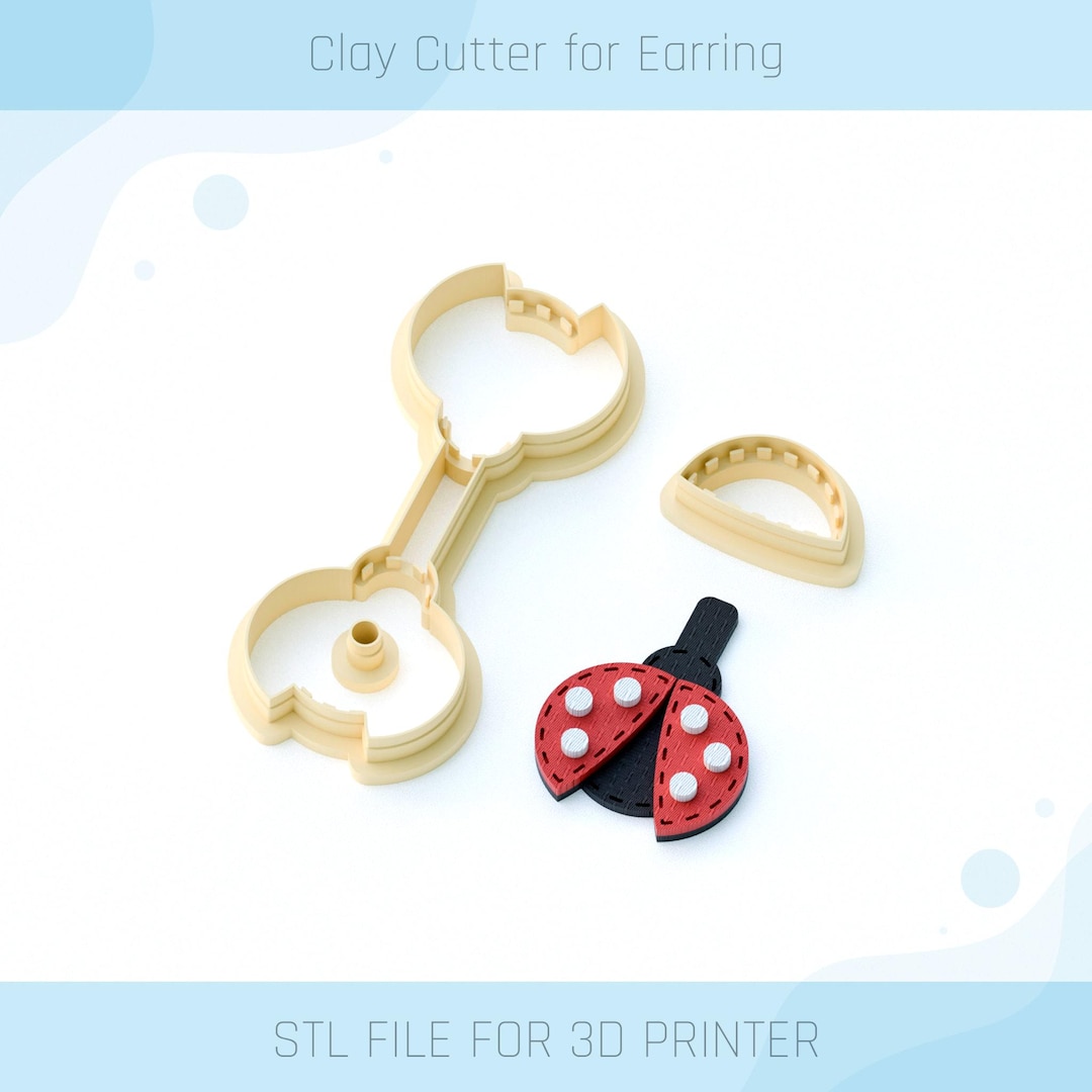 Ladybug Leather Keychain Cutter, Stitch Keychain Cutters, 3 Sizes, STL ...