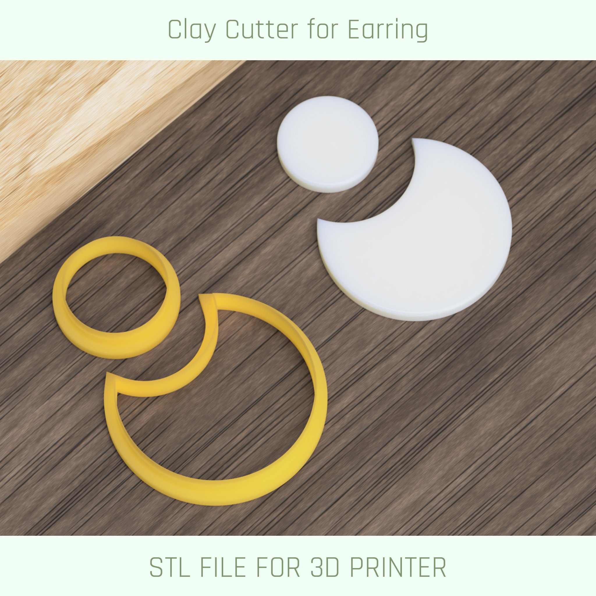 Boho Shapes Combo Polymer Clay Cutter Clay Cutter STL | Etsy