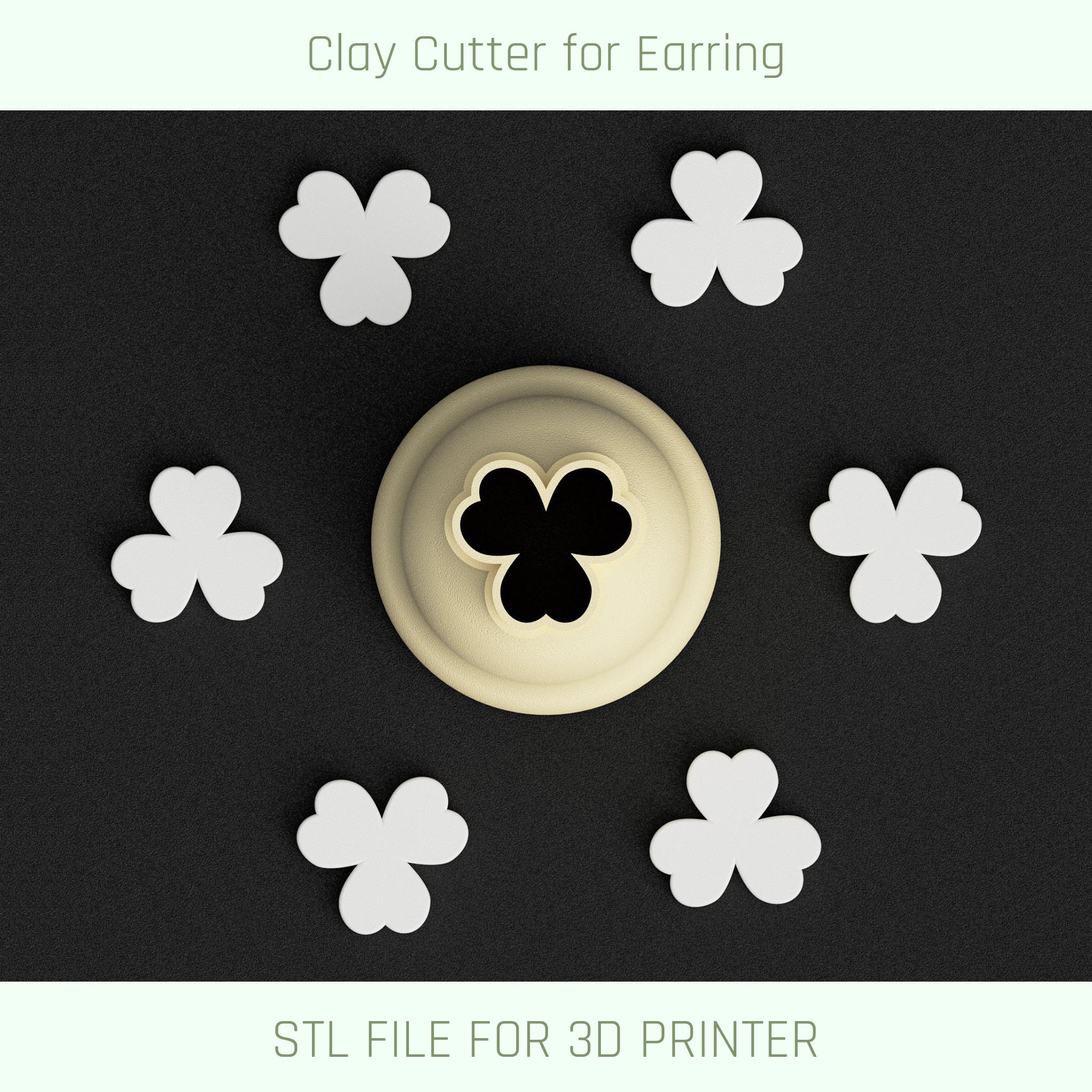 Clover Micro Clay Cutter Mini Clay Tools 3D Printer File - Etsy