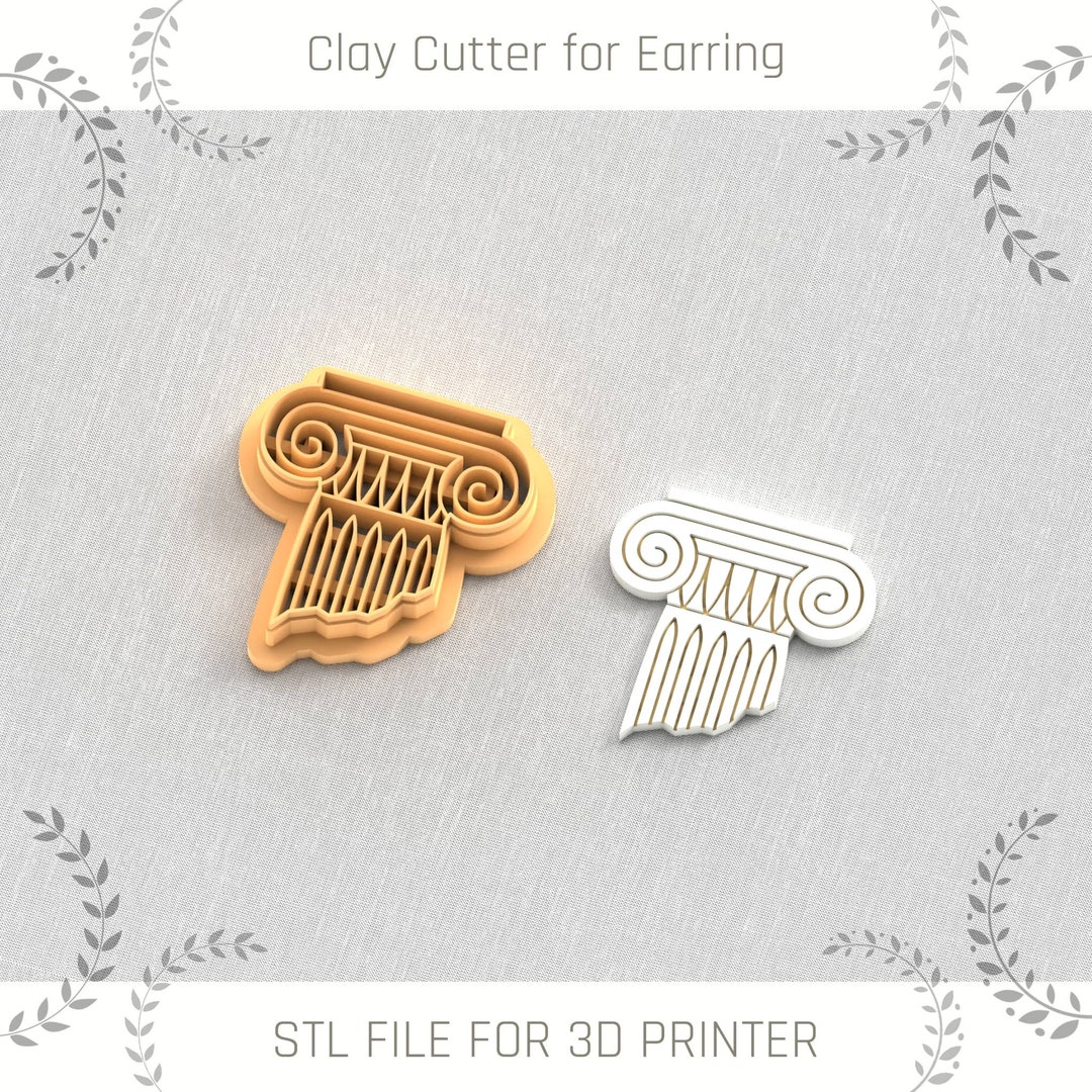 Greek Ionic Column Clay Cutter, Ancient Greek Polymer Clay Cutters, 5 ...
