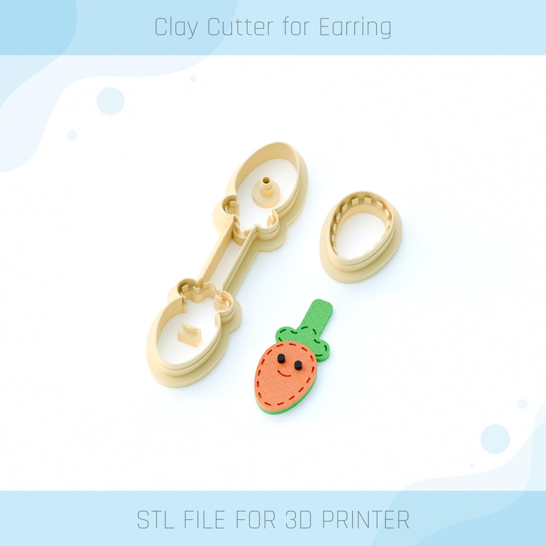 Carrot Leather Keychain Cutter, Stitch Keychain Cutters, 3 Sizes, STL ...