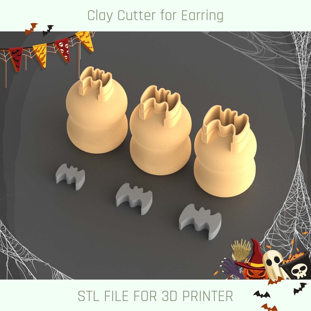 Bat Polymer Clay Cutter, Tiny Cutters, Micro Clay Cutters, 3 Sizes ...