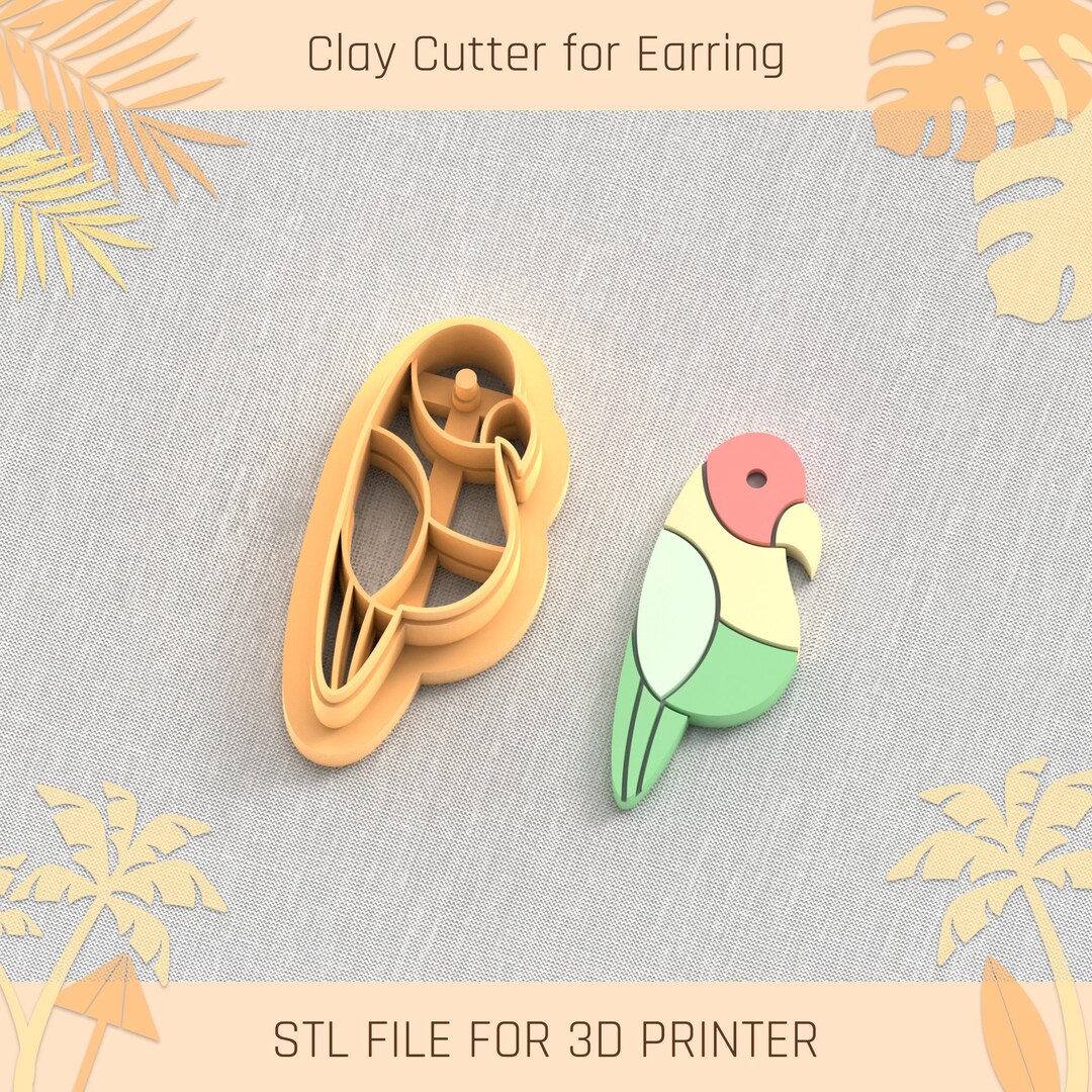 Agapornis Bird Clay Cutter, Tropical Bird, Summer Clay Cutters, 5 Sizes ...