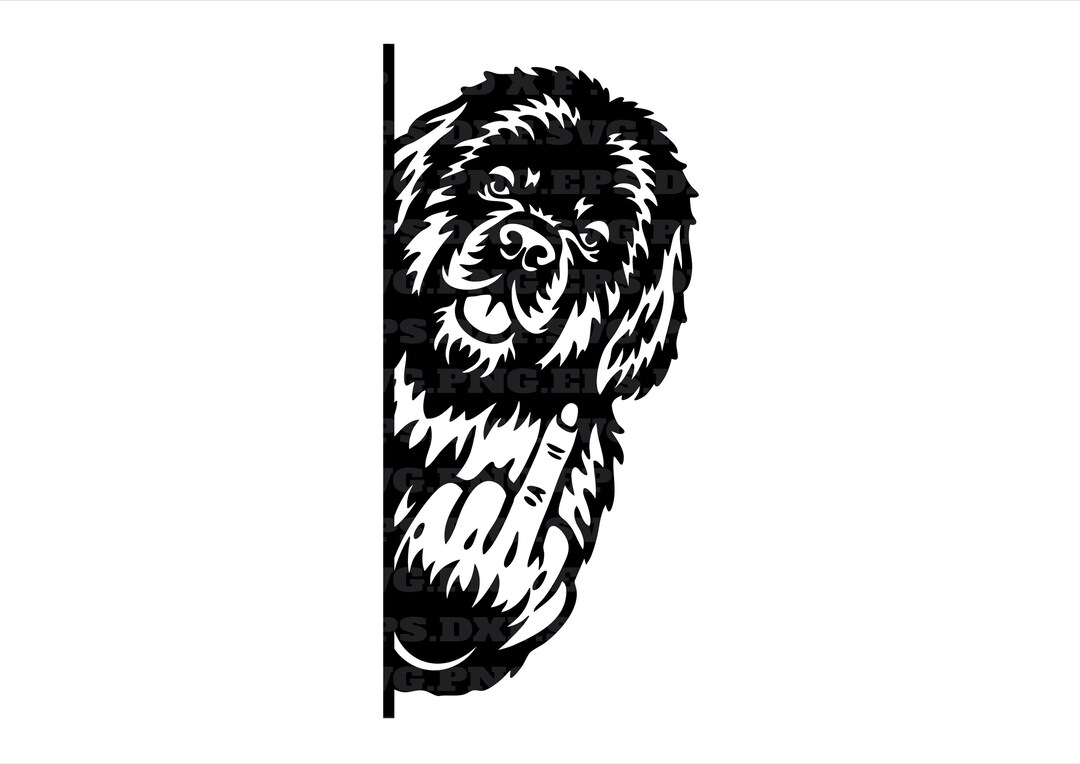 Middle Finger, Dog Svg, Newfoundland, Peeking Dogs Svg, Png Cut Files ...