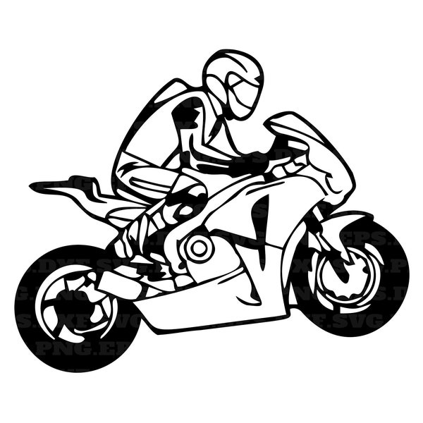 Motorcycle Svg - Etsy