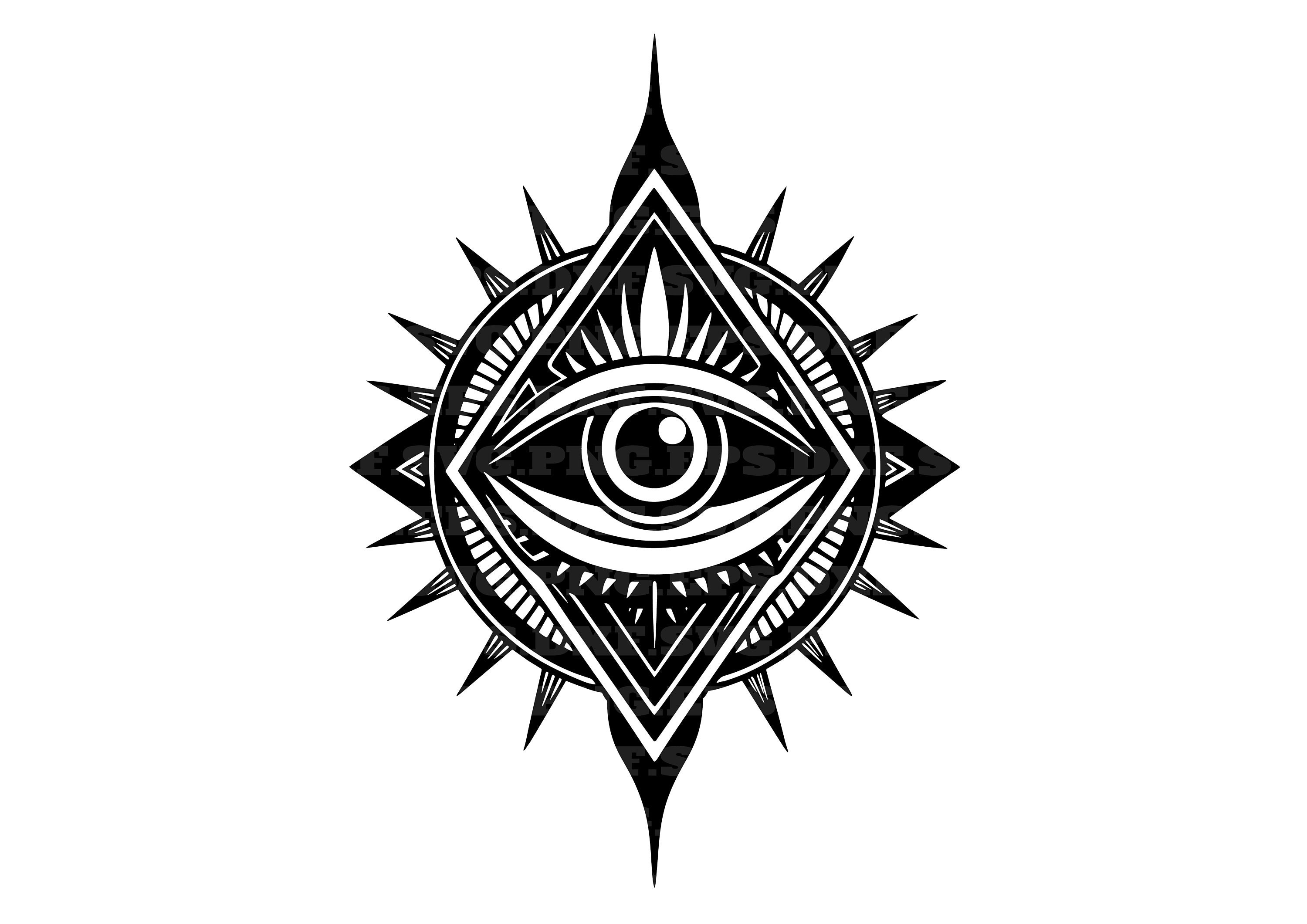 Evil Eye Svg, Mystical Svg, Halloween Svg, Witch, Gothic Svg, Halloween ...