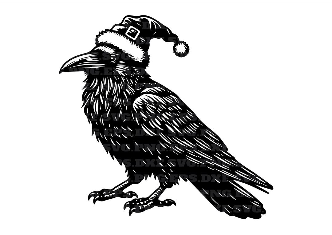 Crow, Christmas Svg, Christmas Png, Funny Christmas Svg, Christmas ...