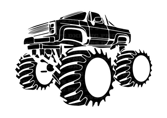 Monster Truck Svg Car Svg Truck Svg Png and Svg Png Files - Etsy