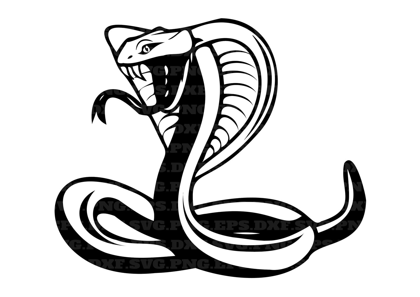 Snake Cobra Silhouette Svg Png Files Png and Svg Instant - Etsy