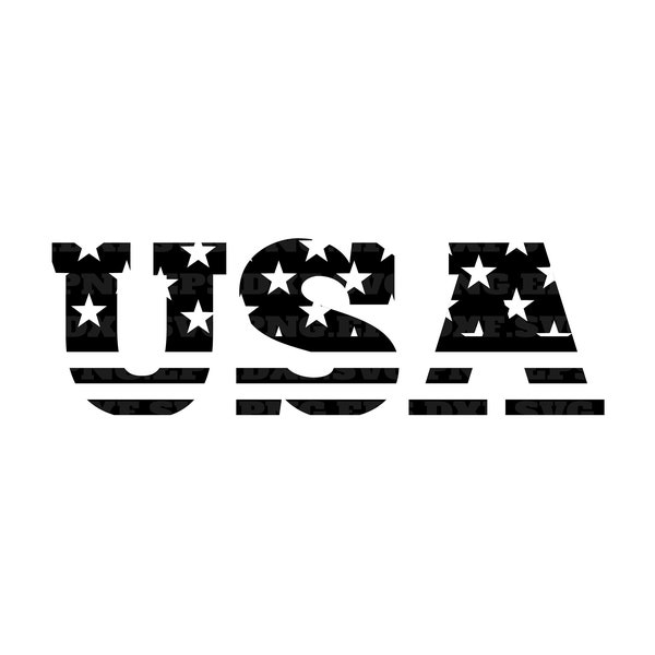 Usa Letters Svg - Etsy