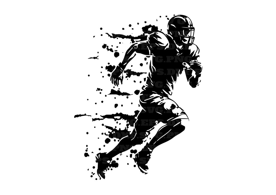 Football Svg, Football Player Svg, Png and Svg, Png Files, Instant ...