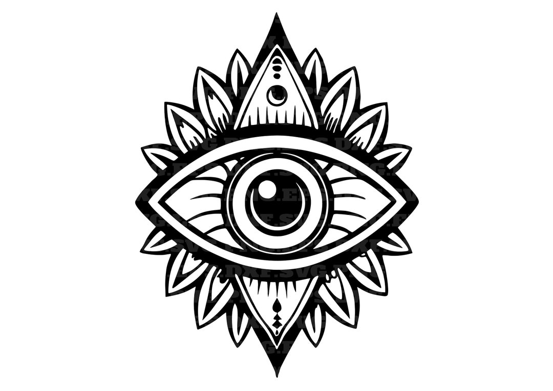 Evil Eye Svg, Mystical Svg, Halloween Svg, Witch, Gothic Svg, Halloween ...