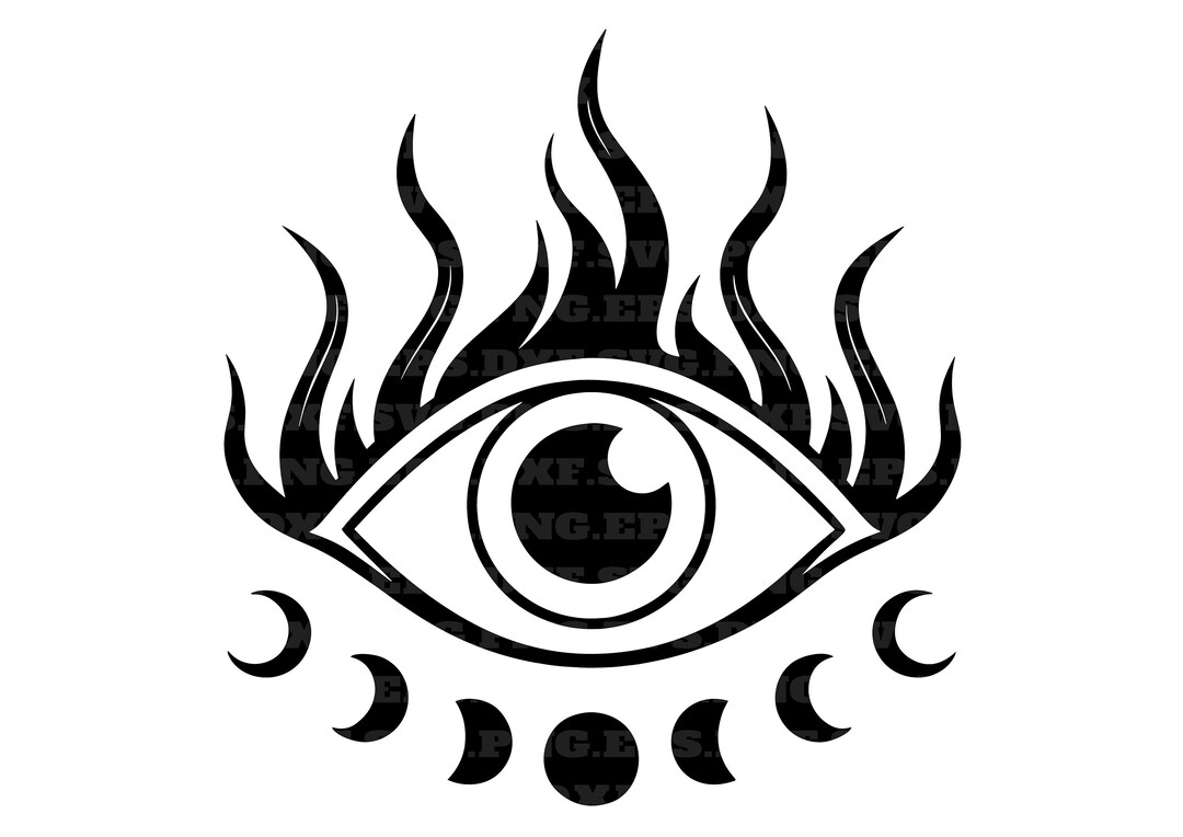 Evil Eye Svg, Mystical Svg, Halloween Svg, Witch, Gothic Svg, Halloween ...