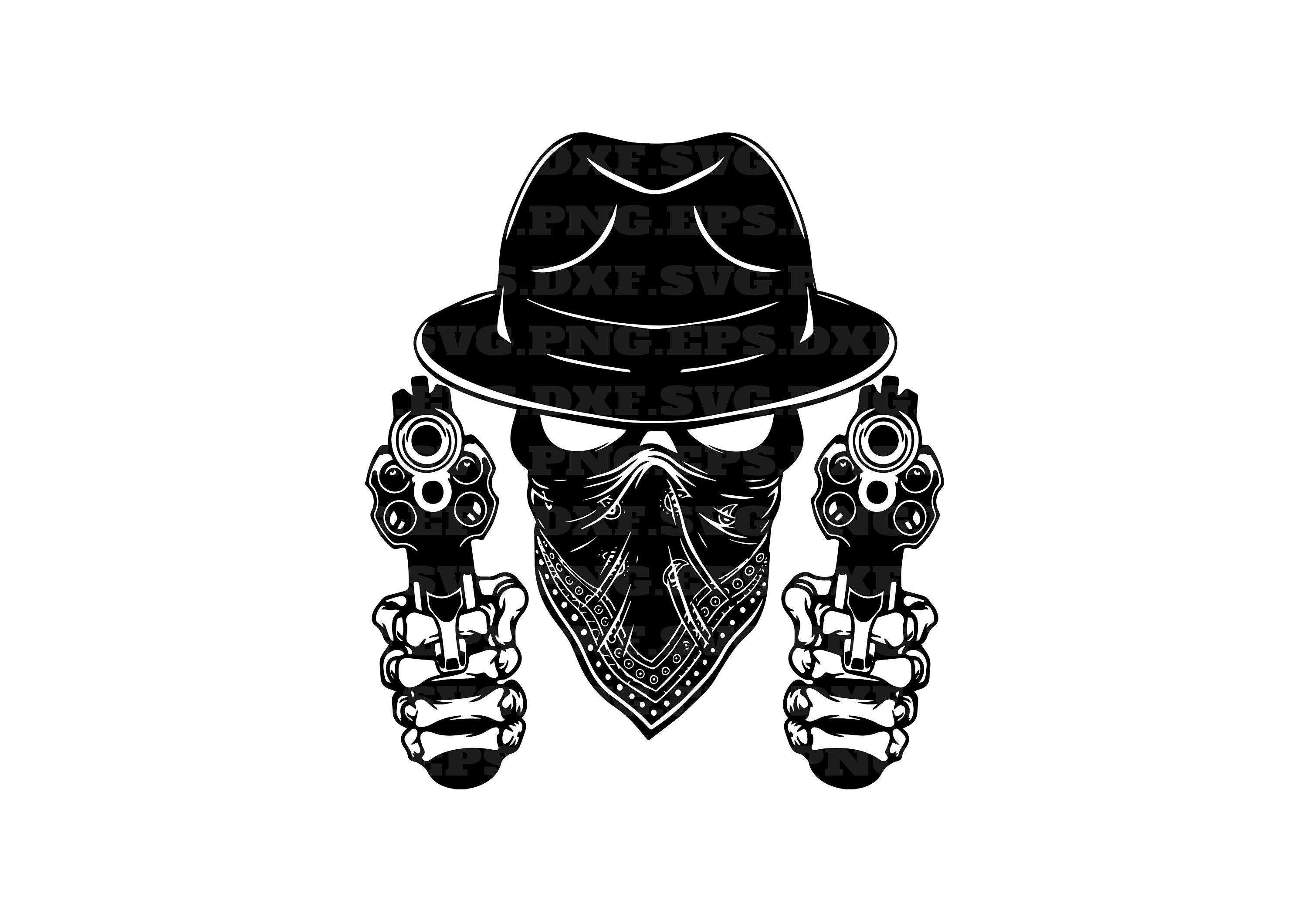 Bandit mexican skull svg Dxf Png wild west skull decor | Etsy