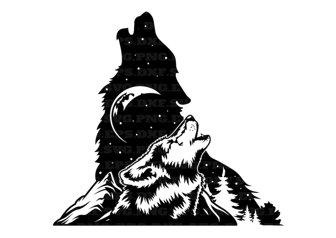 Wolf Svg, Hunting Svg, Png and Svg, Png Files, Instant Download, Vector ...