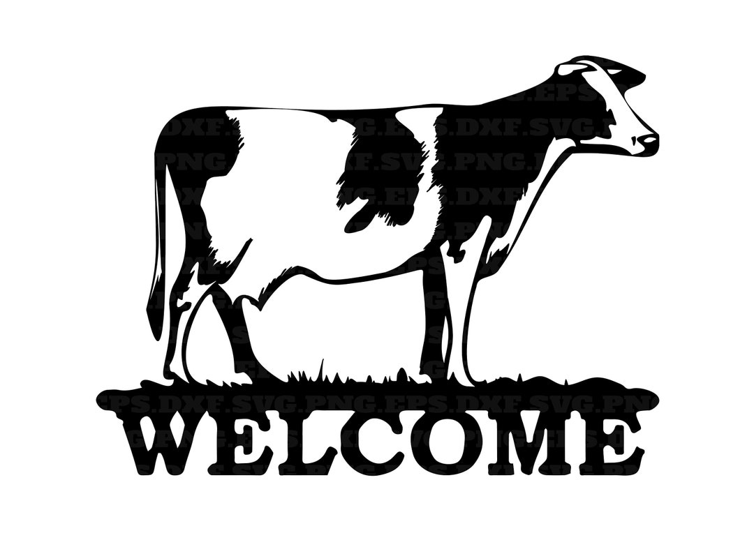 Cow Svg, Welcome Svg, Farm Animals Svg, Farm Svg, Png and Svg, Png ...