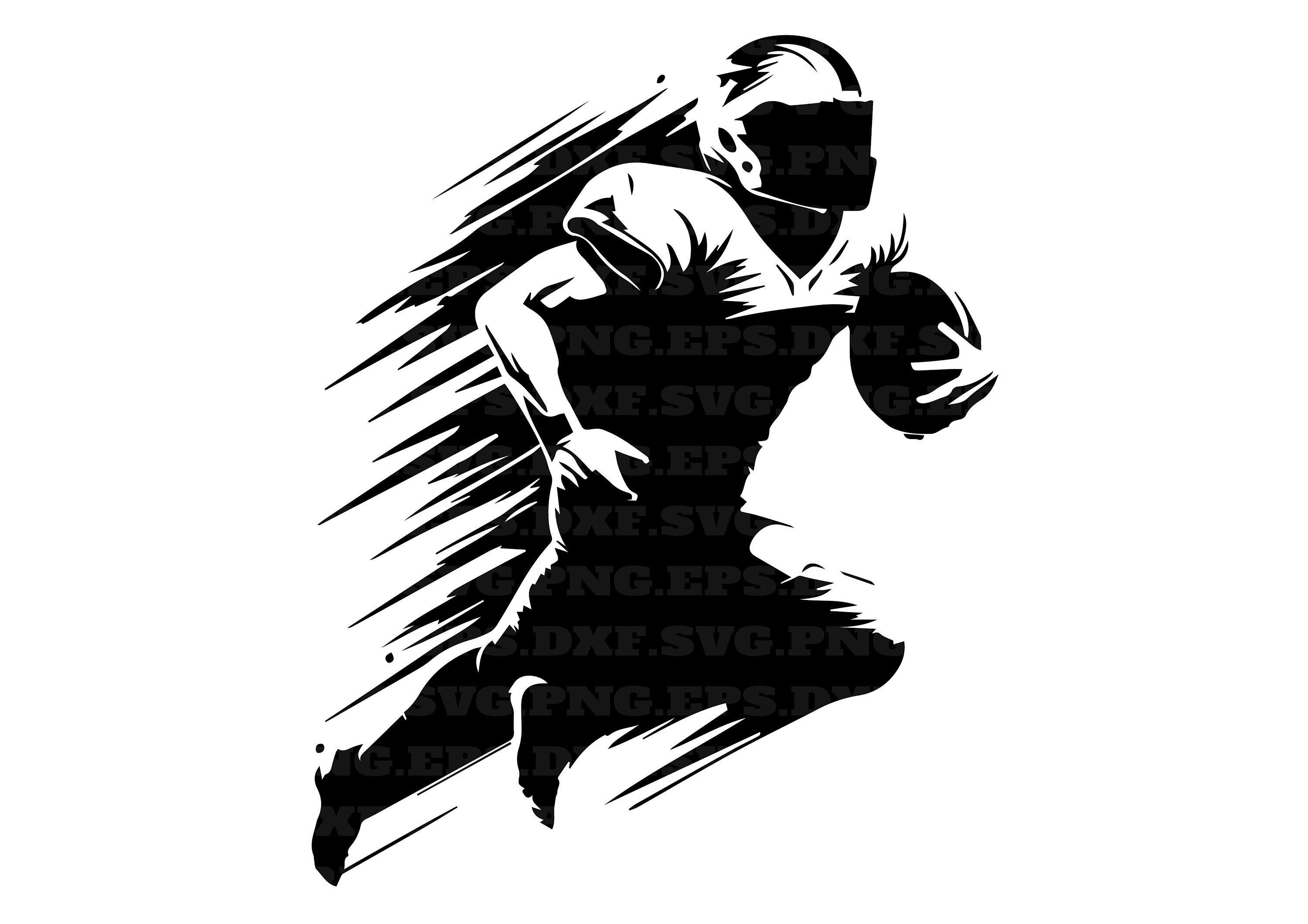 Football Svg Football Player Svg Png and Svg Png Files - Etsy