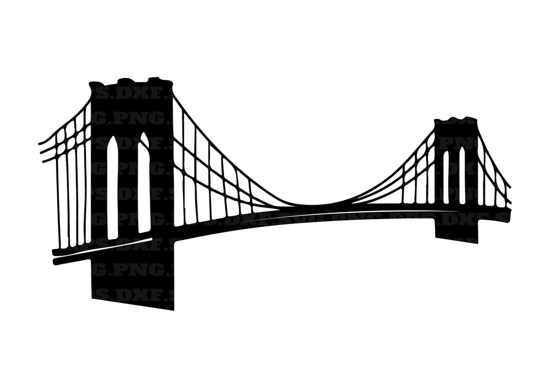 Bridge Svg, Brooklyn Svg, Svg, Svg Cut File, Svg Files, Png, Png Files ...