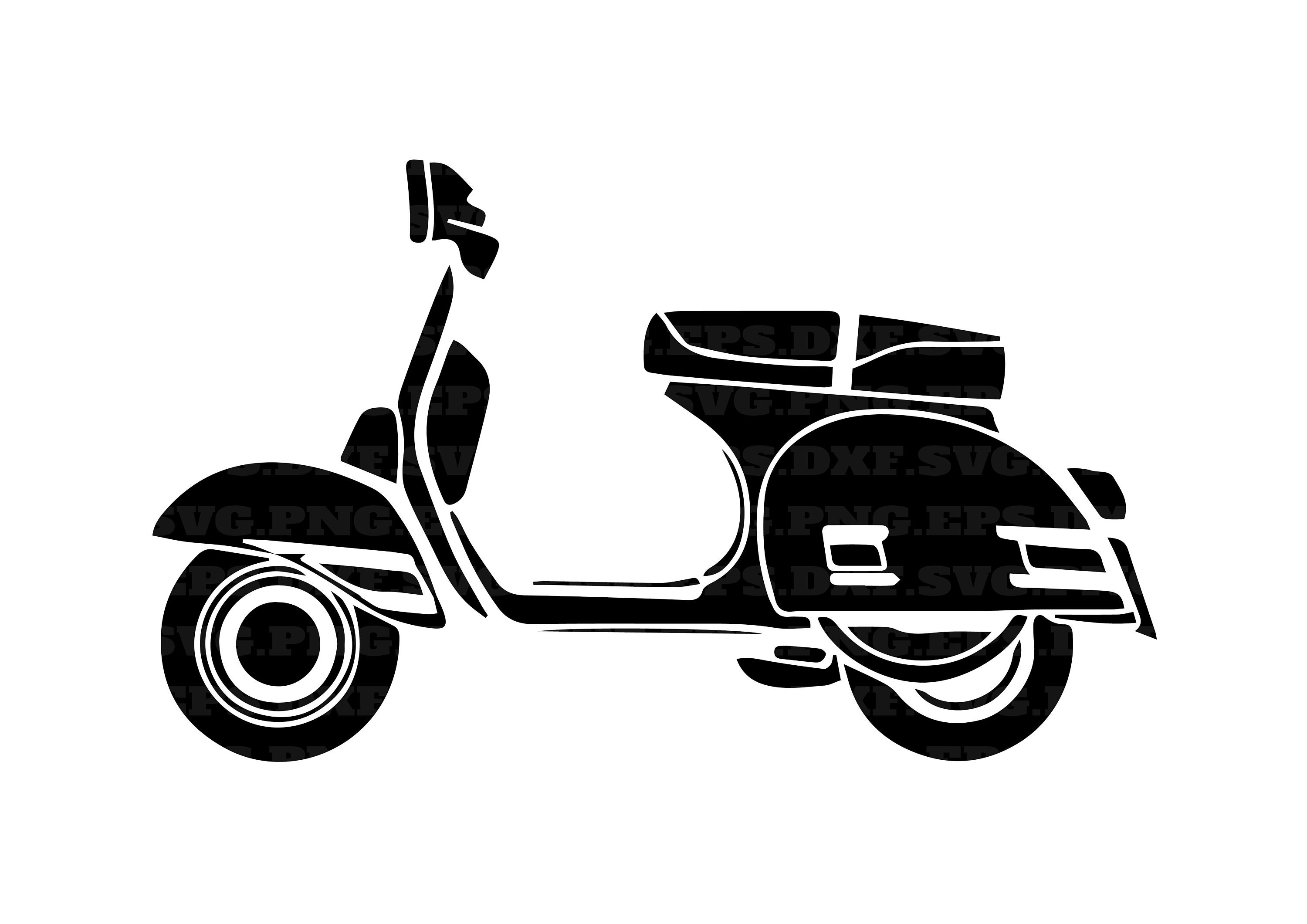 Scooter SVG Scooter Cut Files Scooter Vector png and svg | Etsy