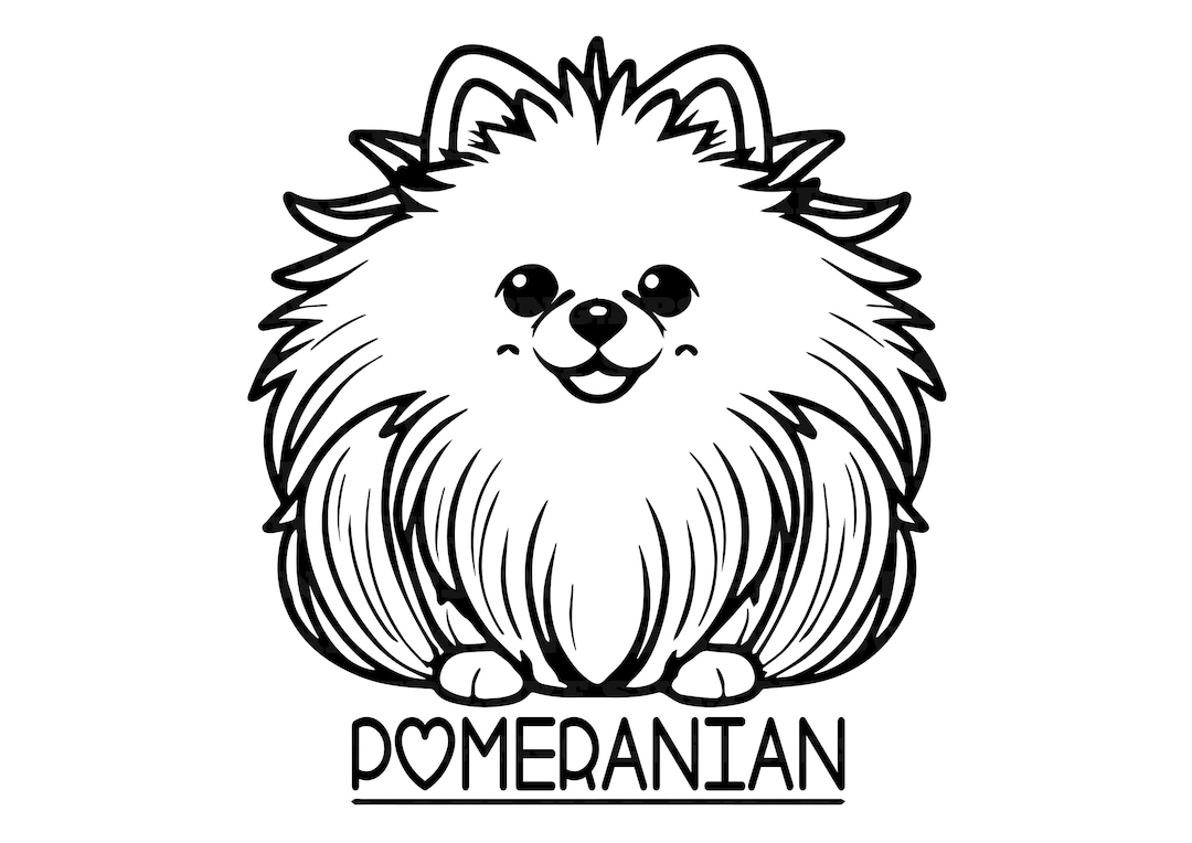 Pomeranian Dog Svg Png and Svg Png Files Instant Download - Etsy