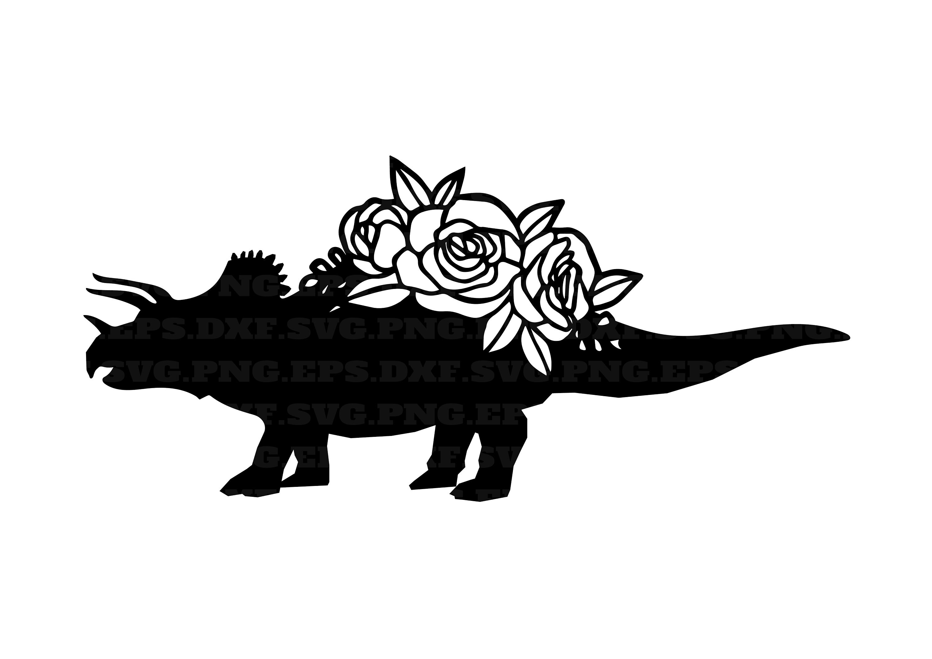 Dinosaur Svg Triceratops Svg Files Png and Svg Png Files - Etsy