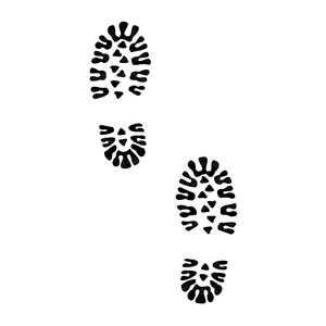 Shoe Imprint SVG, Clipart, Files for Silhouette, Dxf, Png, Eps, Digital ...