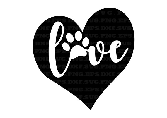 Love Svg Pet Svg Heart Svg Svg Svg Cut File Svg Files - Etsy
