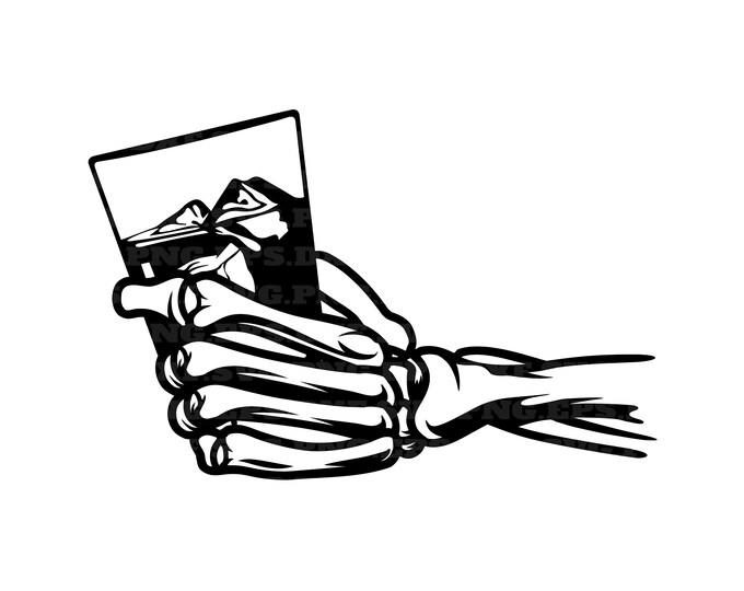 Skeleton Hand With Whisky Svg, Whisky Svg, Cheers Svg, Whisky Png ...