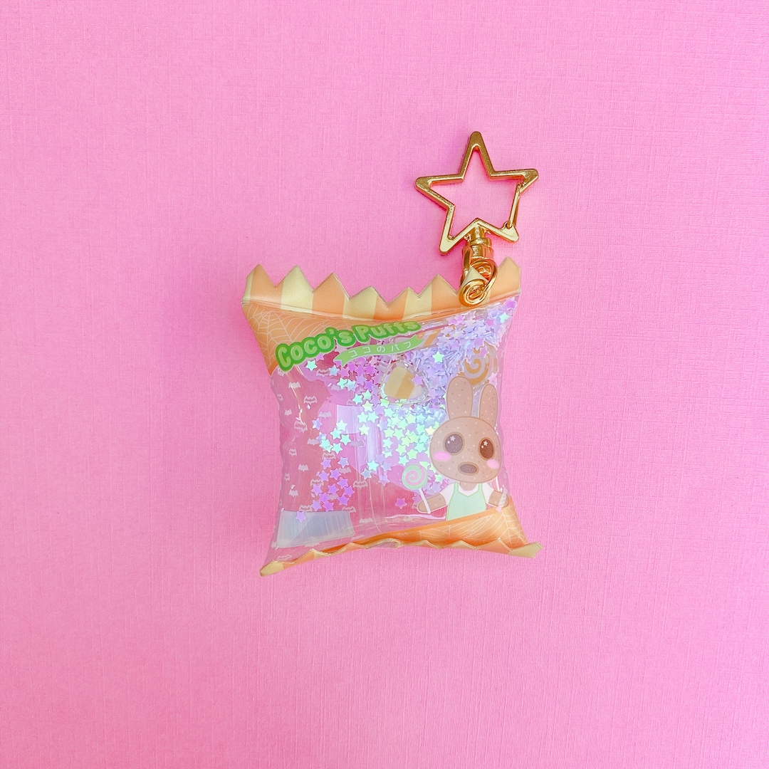 Coco's Puffs Candy Bag Keychain - Etsy