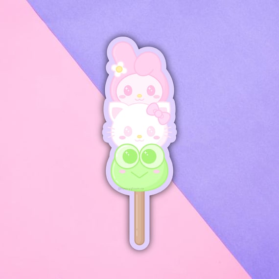 Dango Friends 3 Matte Vinyl Sticker | Etsy