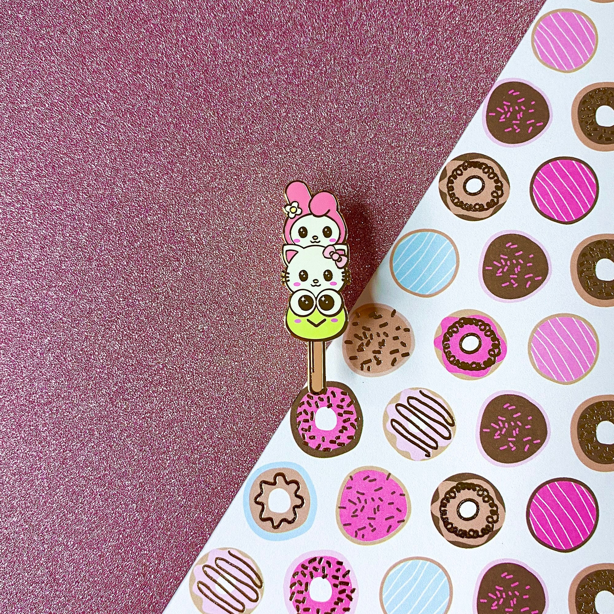 Dango Friends 1.7 Gold Plated Hard Enamel Pin | Etsy