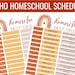 BOHO HOMESCHOOL SCHEDULE Printable,homeschool Planner Schedule,daily ...
