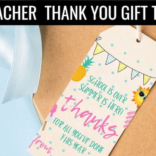 Editable Teacher Appreciation Gift Tags Sunshine Thank You Tag - Etsy
