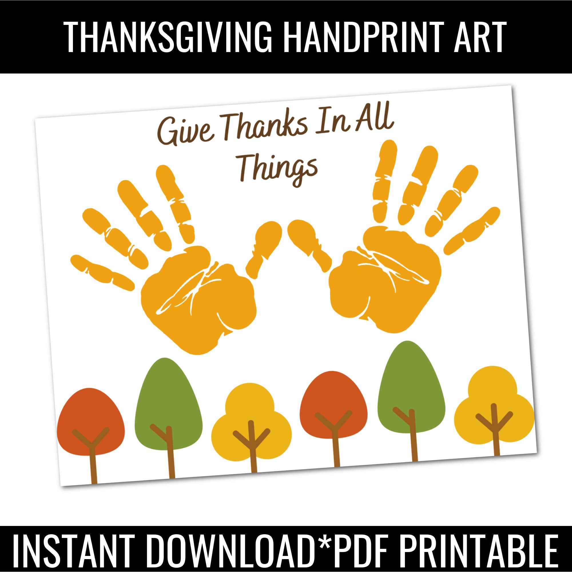 Thanksgiving Handprint Art,poem Keepsake, Handprint Craft, Fall, Autumn ...